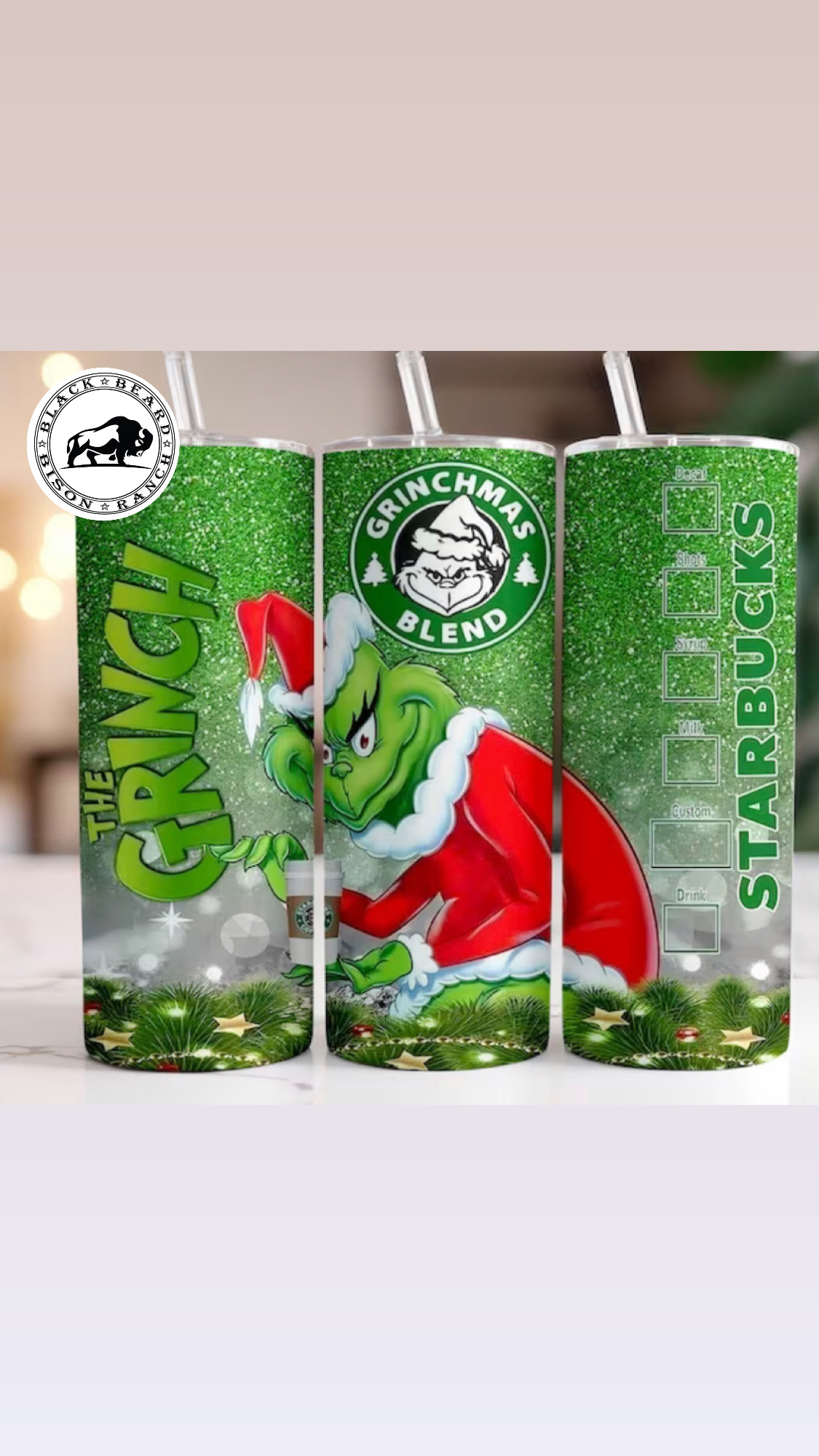 The Grinch Starbucks - BBB Custom Designs